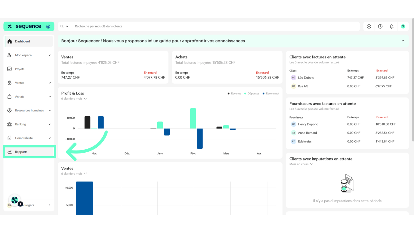 Comment consulter et paramétrer un rapport des transactions liées aux relevés de TVA